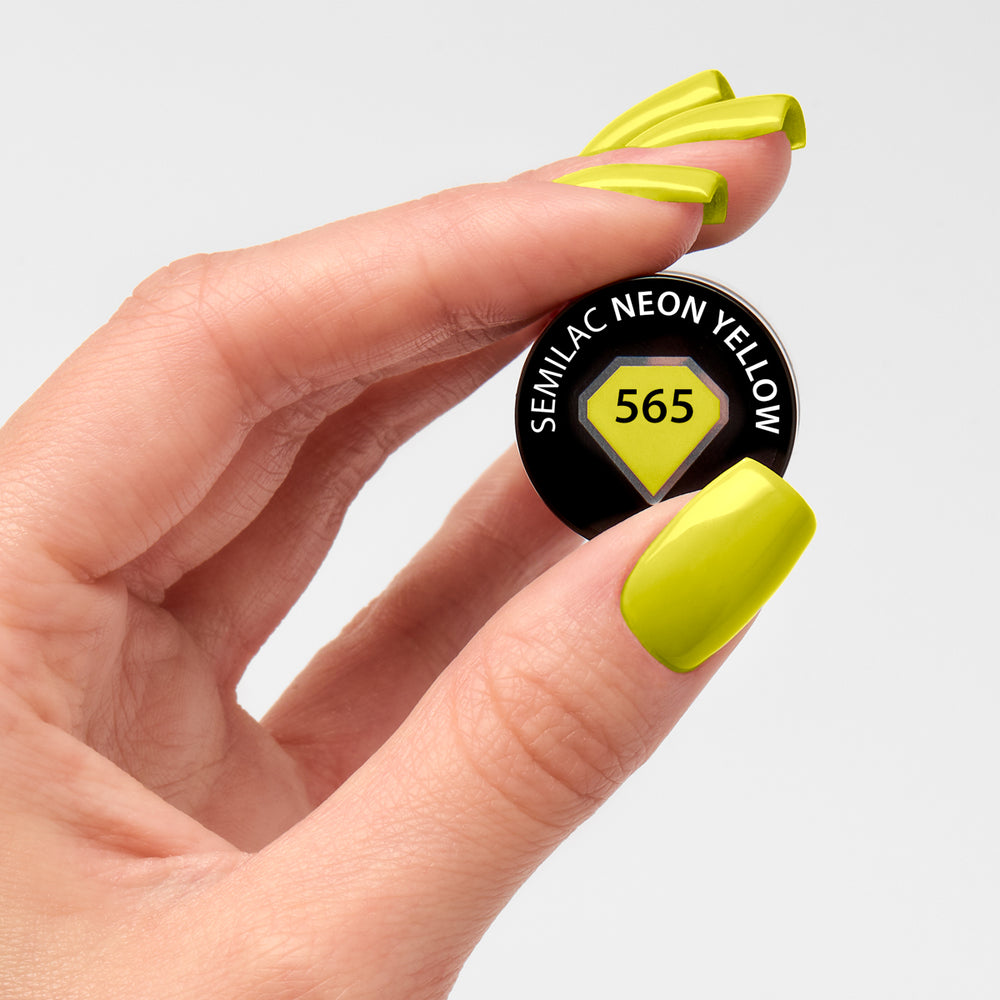 Semilac 565 Neon Yellow UV Gel Polish
